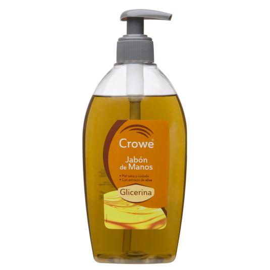 JABON MANOS DERMO DOSIFICADOR, 500 ML CROWE - supermercadosplaza.es